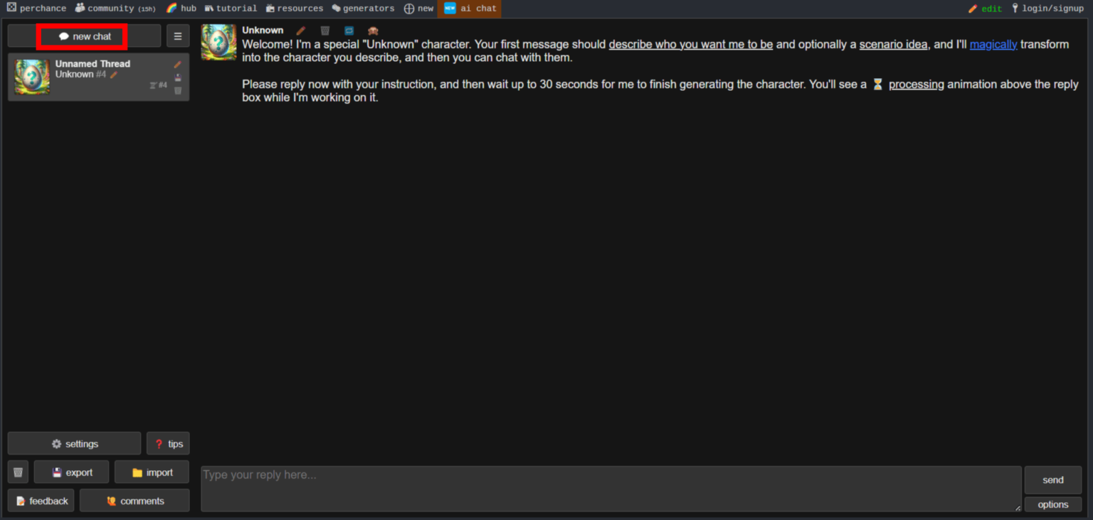 Perchance AI Chat Filter Free Bot - How To Use Guide (2025)