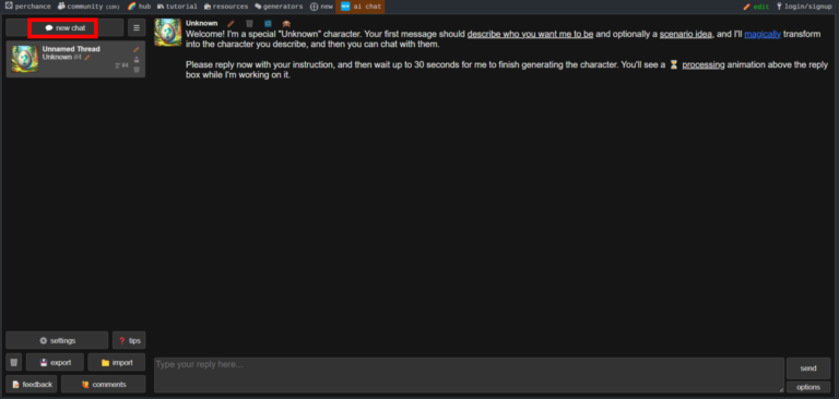 Perchance AI Chat Filter Free Bot - How To Use Guide (2025)